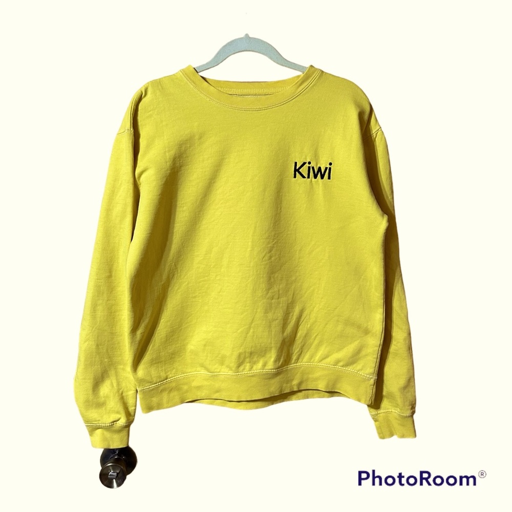 Harry Styles Official Merchandise Yellow Kiwi Crew Ne… - Gem